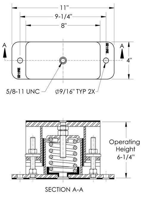 Easyflex Vibrasystems Spring Vibration Isolators Flat Top With An Insi
