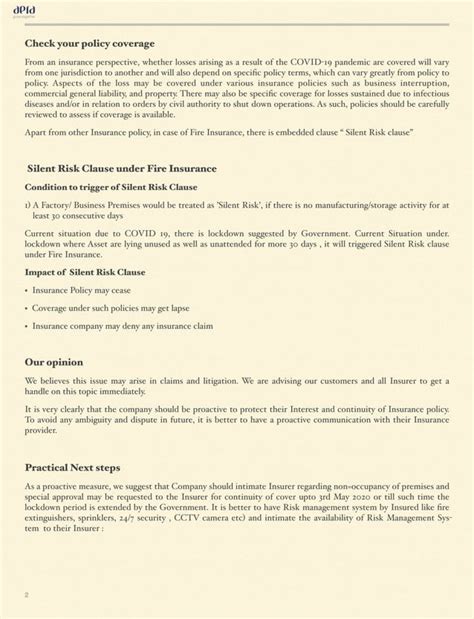 Aera Silent Risk Clausefire Insurance Pdf Home Insurance Insurance