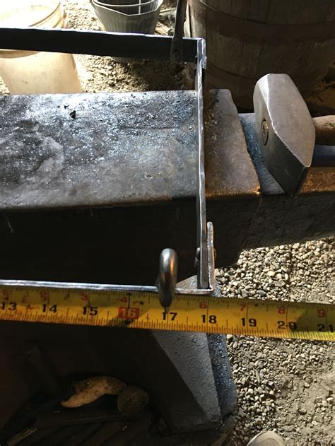 Small Pot Rack Blacksmith Made Kitchen Rack With 10 Sliding Hooks Etsy