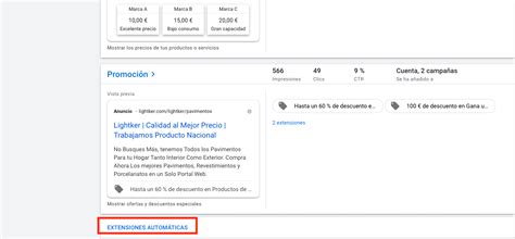 Cómo excluir extensiones automáticas en Google Ads Nivel de Calidad