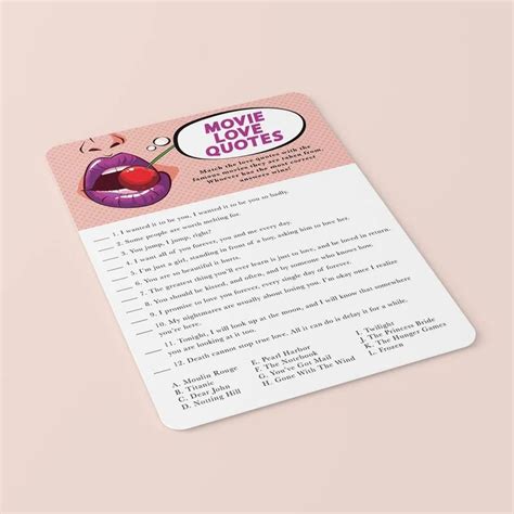 Girls Night Games Lips Galentines Day Games Bundle Printable Ladies