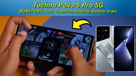 Tecno POVA Pro G BGMI PUBG Test Graphics Heating Battery Drain Test YouTube