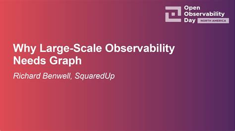 why large scale observability needs graph richard benwell squaredup