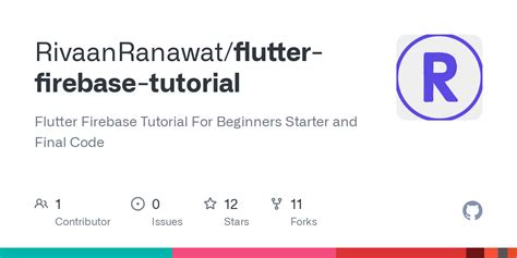 Pull Requests RivaanRanawat Flutter Firebase Tutorial GitHub