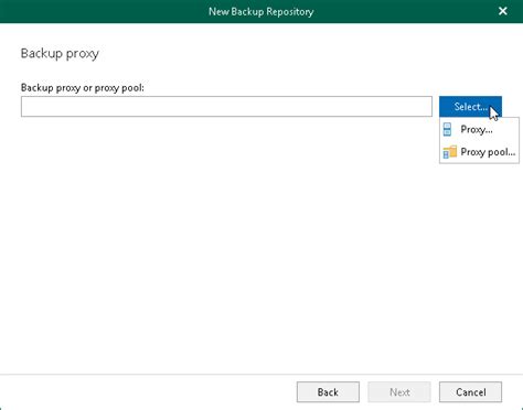 Step 7 Specify Backup Proxy Server Or Backup Proxy Pool Veeam Backup For Microsoft 365 Guide