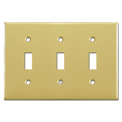 Polished Brass Toggle Switch Plate Covers