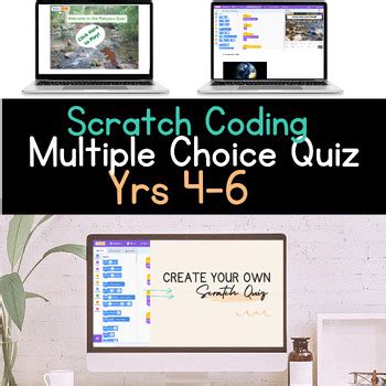 Scratch Multiple Choice Quiz By Innovative Global Teaching TPT