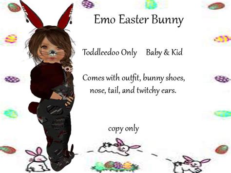Second Life Marketplace Emo Easter Bunny