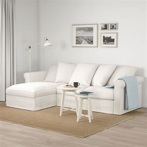 HÄrlanda Sofa With Chaiseinseros White Ikea Apartment Furniture