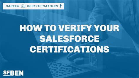 How To Verify Your Salesforce Certifications Salesforce Ben
