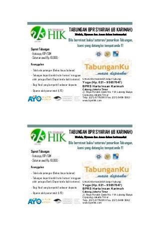 Detail Contoh Brosur Bank Syariah Koleksi Nomer