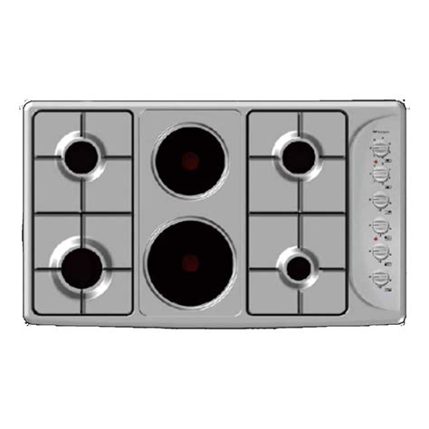 Bompani Hob 4 Gas Burners With 2 Hot Plates 90 Cm Silver Bo293gnl