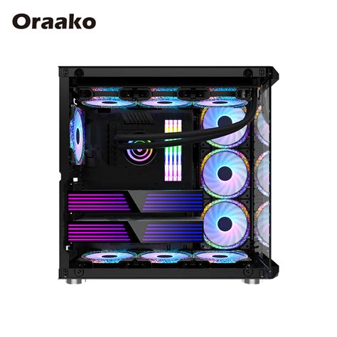 MID Desktop PC Tower Casing Cabinet Tempered Glass ATX OEM Gaming Matx Computer Case For Game
