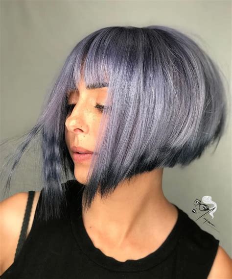 Long Inverted Bob Haircut Side View