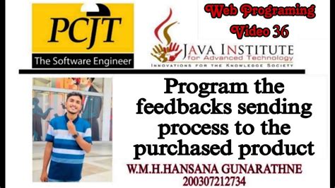 Web Programming Video 36 Java Institute Eshop Youtube