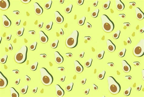 Avocado Background Pattern Vector Isolated 11310952 Vector Art At Vecteezy