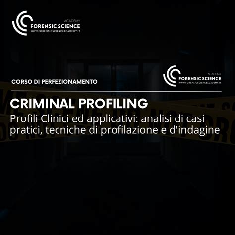 Formazione Criminal Profiling Forensic Science Academy