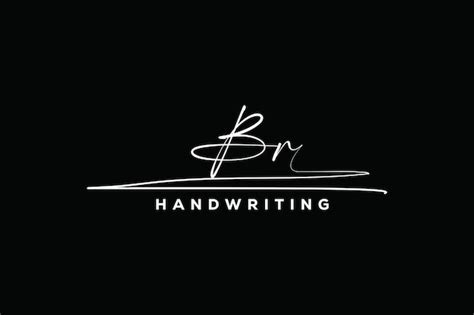 Br 이니셜 손글씨 서명 로고 Br 글자 부동산 아름다움 사진 로고 디자인 프리미엄 벡터