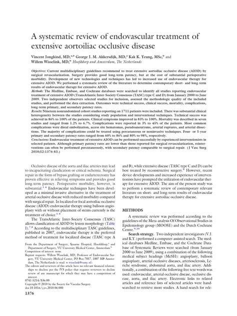 Jongkind 2010 Pdf Interventional Radiology Stent