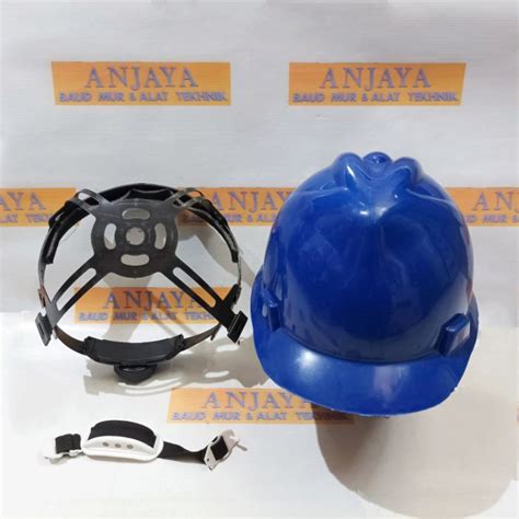 Jual Msk Helmet Safety Helm Proyek Biru Shopee Indonesia