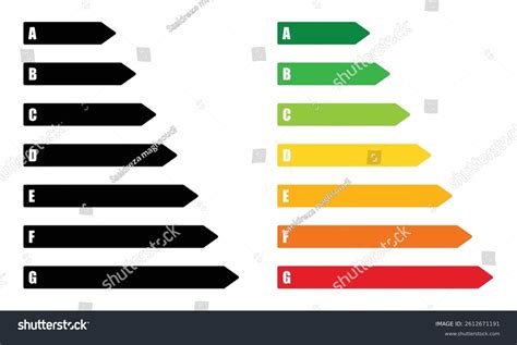 Energy Efficiency Level Meter Efficiency Meter Stock Vector Royalty