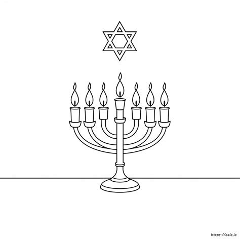 Coloriage Menorah