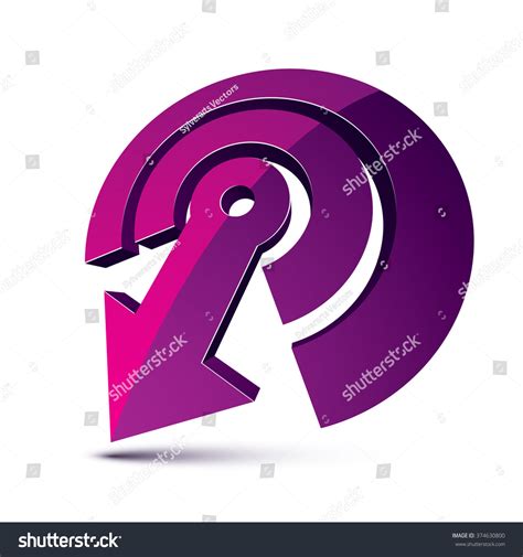 3d Abstract Symbol Arrow Business Growth Stock Vector Royalty Free