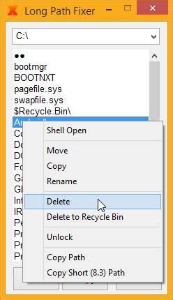 Ruta de acceso larga usar directorios de más de caracteres