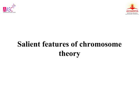 Chromosomal Theory Of Inheritance Ppt