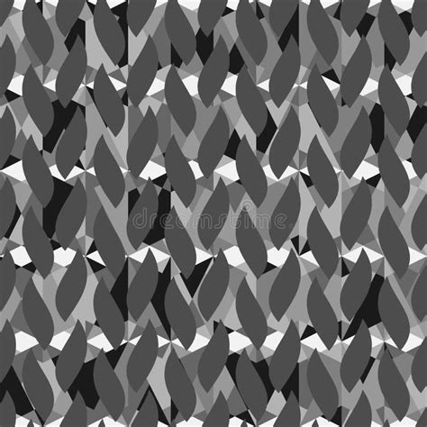 Abstract Monochrome Grunge Seamless Pattern Stock Vector