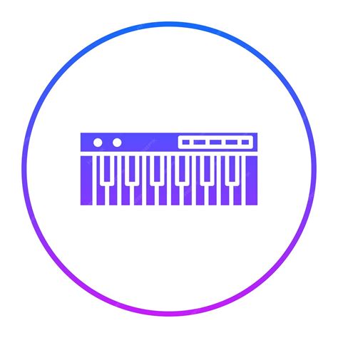 Клавиатура фортепиано Векторная иллюстрация Премиум векторы