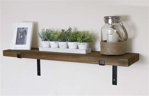 Buy HomeZone Heavy Duty Vintage Rustic Scaffold Board Wall Shelf Cm Shelves All Fixings