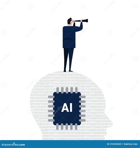 Ai Powerd Leadership Decision Making Vision Future Chip Artificial