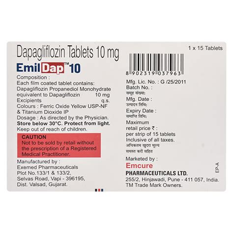 EMILDAP 10 Tablet 15 S Price Uses Side Effects Netmeds