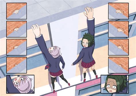 Osana Najimi And Himiko Agari Cliffhanging By Alonsoplay On Deviantart