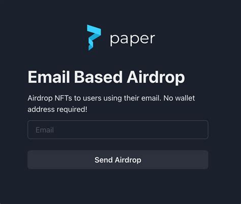 Github Paper Templatesemail Based Airdrop Airdrop Nfts Using Email