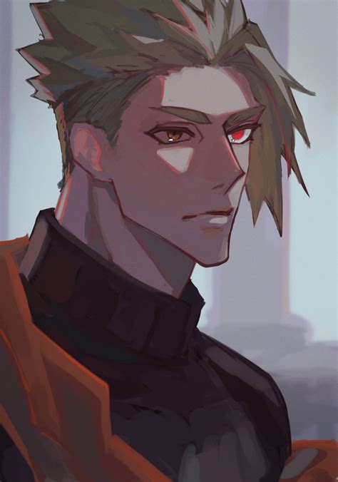 Safebooru 1boy Achilles Fate Black Shirt Brown Eyes Closed Mouth