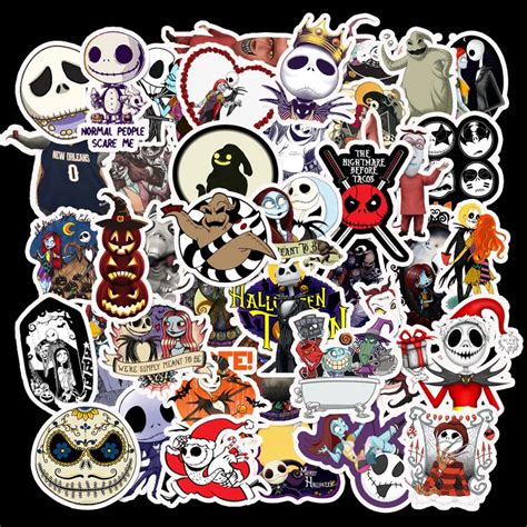 50 шт Terror серии граффити наклейки со скелетами для Doodle чемодан ноутбук автомобиль