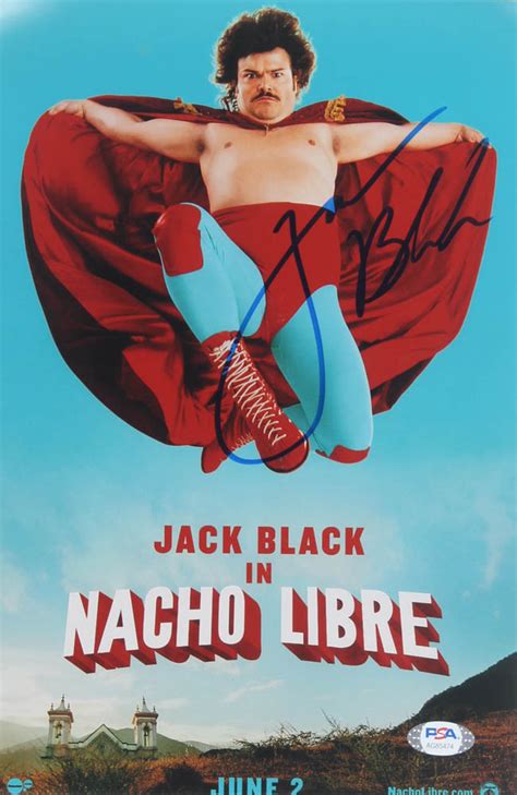 Jack Black Signed Nacho Libre 8x12 Photo Psa Coa Pristine Auction