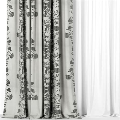 얇은 명주 그물과 커튼 3d 모델 19 Max Free3d