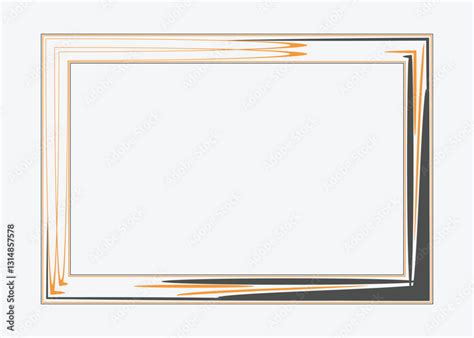 Vector Luxury Photo Frame Border Design Certificate Border Resume Border Frame With Color