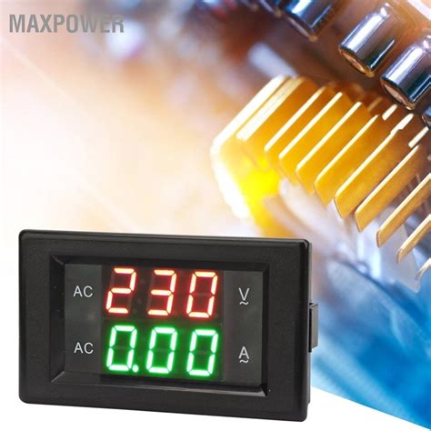 Maxpower YB4835VA จอแสดงผลดจตอล AC 500V 50A LED แอมแปรมเตอรโวลต