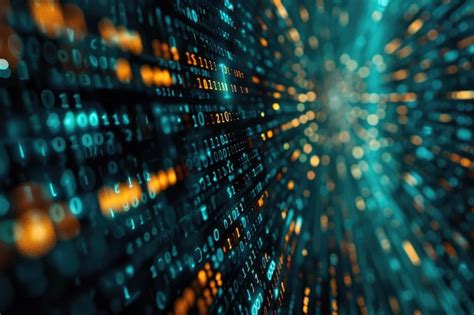 3d Rendering Of Digital Binary Code Network Conveying Connectivity Premium Ai Generated Image