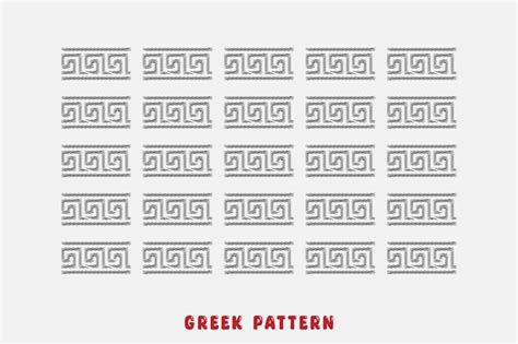 Premium Vector Greek Roman Pattern Border Decorative Ornament Ancient