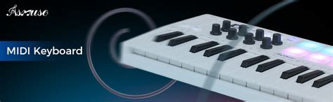 Amazon Com Asmuse Wireless MIDI Keyboard Keys USB MIDI Controller