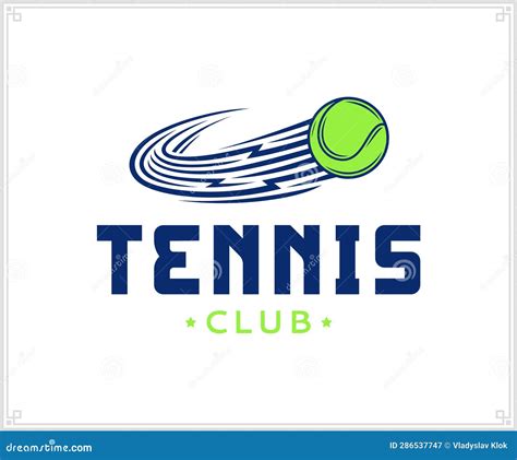 Logotipo Deportivo De Club De Tenis Ilustración Del Vector