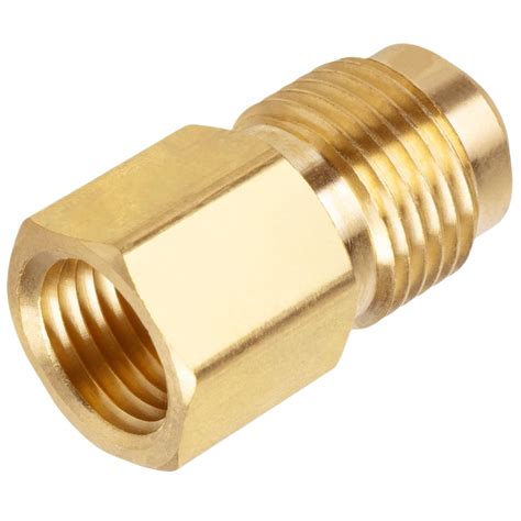 Brass Flare Tube Fitting Coupling Gas Adapter 3 8 Male Flare X 1 4 Npt Female