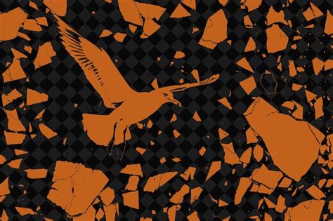 Premium Psd Polystyrene Foam With Broken And Fragmented Pieces And Seagu Creative Texture