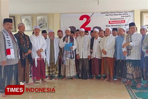 Pimpinan Ponpes Dan Ulama Kharismatik Di Lebak Banten Mantap Dukung