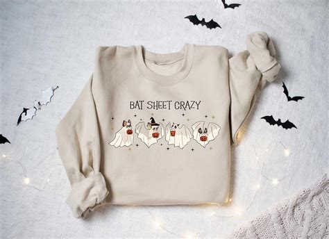 Bat Sheet Crazy Sweatshirt Trick Or Treat Shirt Bat Shirt Coquette